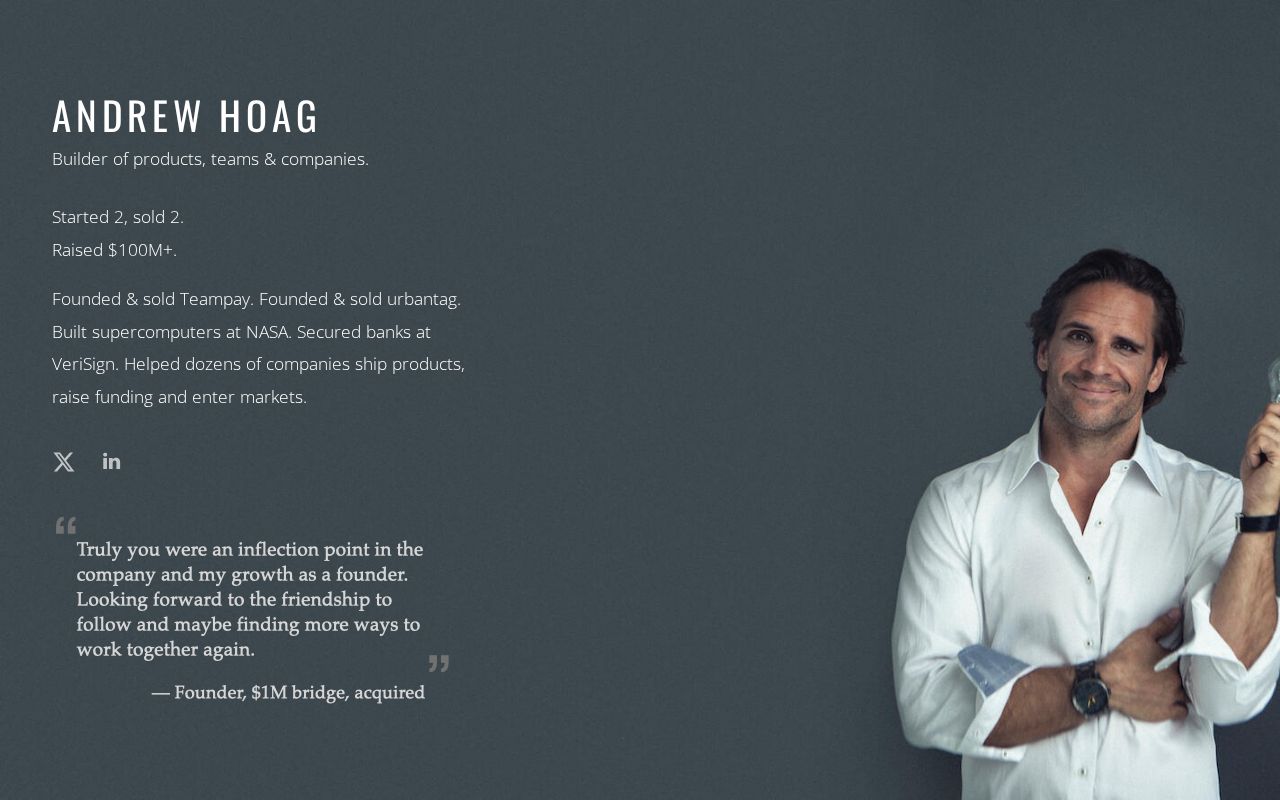 Andrew Hoag, Founder